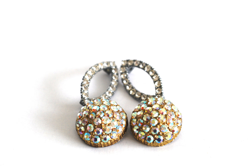 Two Pair of Large Vintage Rhinestone Buttons – Vintage Renude