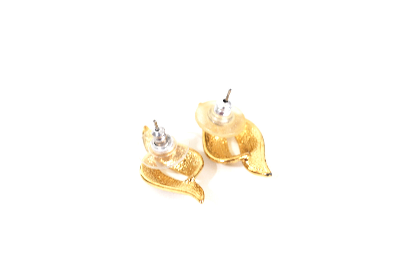 Rhinestone Encrusted S Shaped Earrings – Vintage Renude