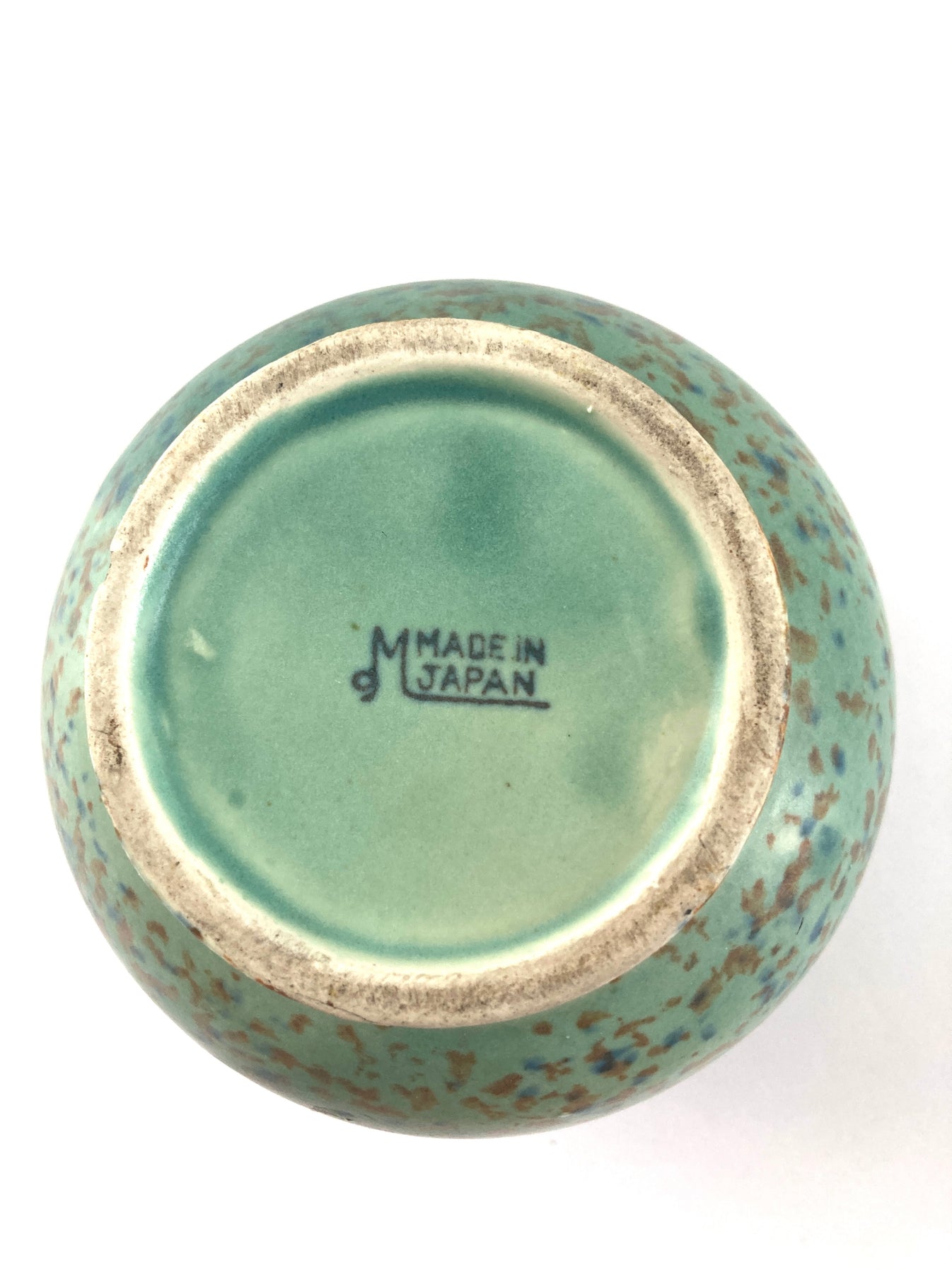 Mid Century Speckled Art Pottery Ball Bud Vase Made in Japan – Vintage ...